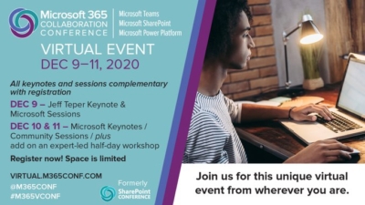 Join us at the Microsoft 365 Collaboration Conference Virtual Event ...