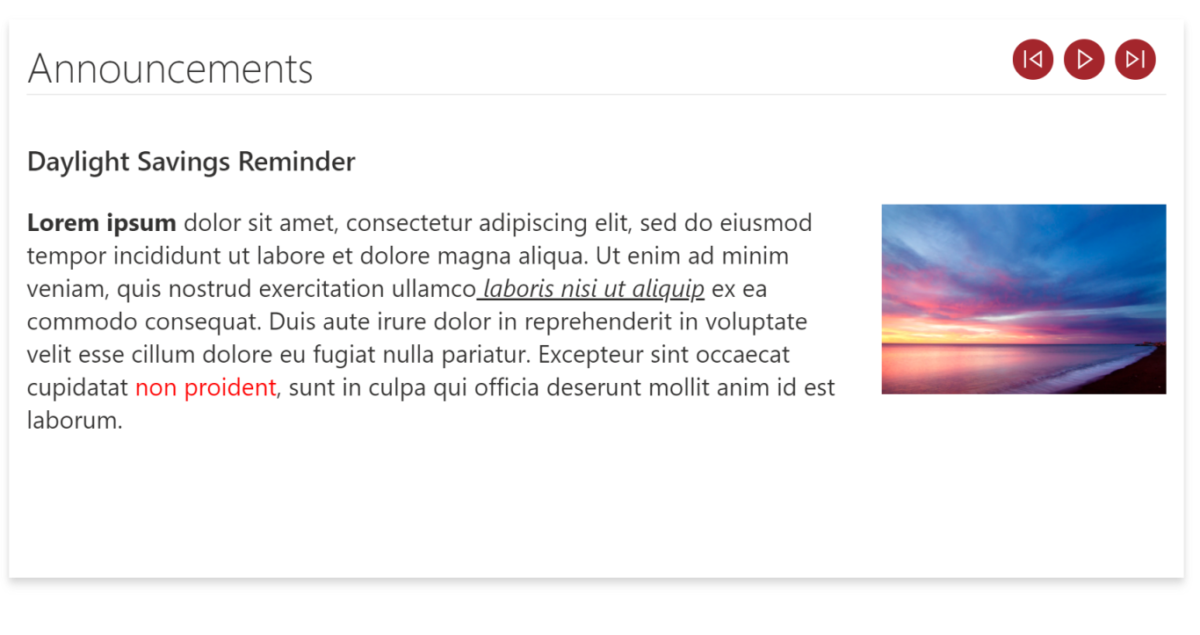 Announcements Carousel SharePoint Web Part Released!