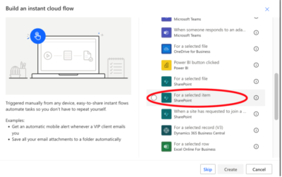 Power Automate’s Best Kept Secret: ‘For a selected item’ SharePoint Trigger